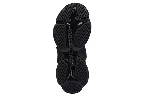 Balenciaga Triple S Allover Logo Sneakers - Black