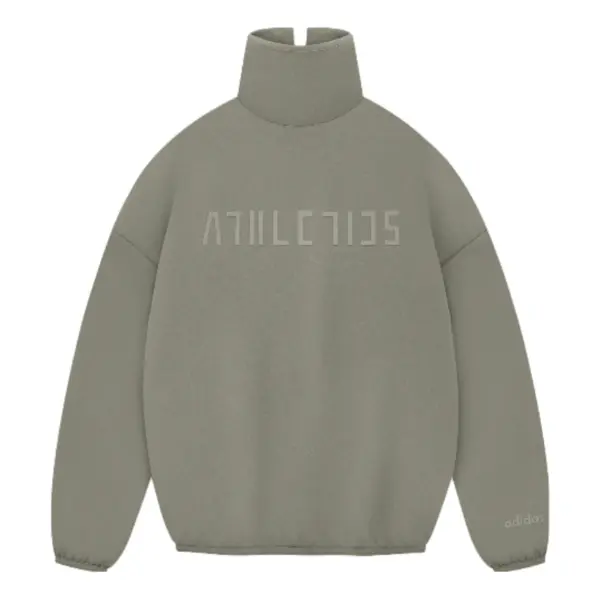 Adidas X Fear Of God Athletics Suede Fleece Mock Neck - Clay