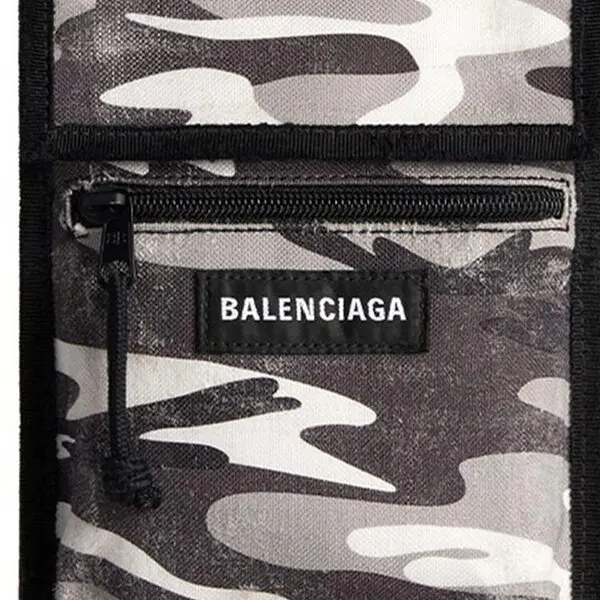 Balenciaga Explorer Small Pouch With Strap Camo Print