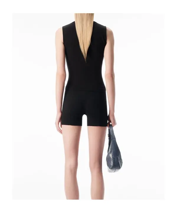 Alexander Wang Logo Fitted Tank Top