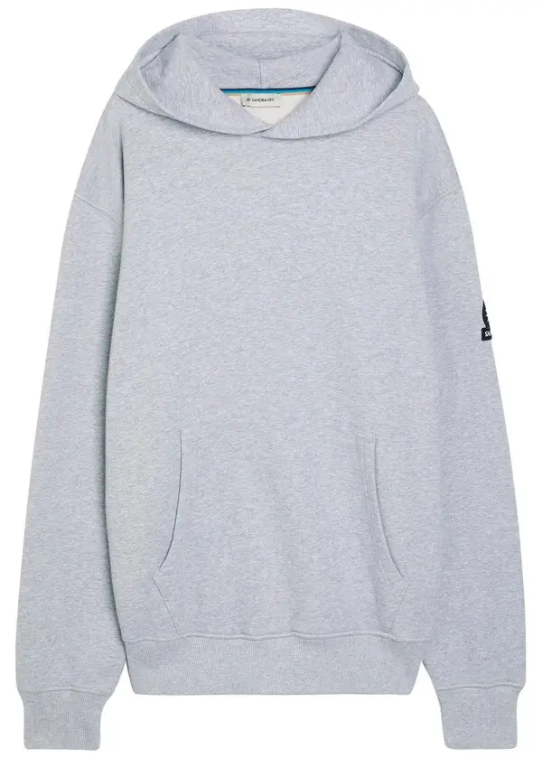 SANDBANKS Logo-appliquéd Hooded Cotton Sweatshirt - Grey