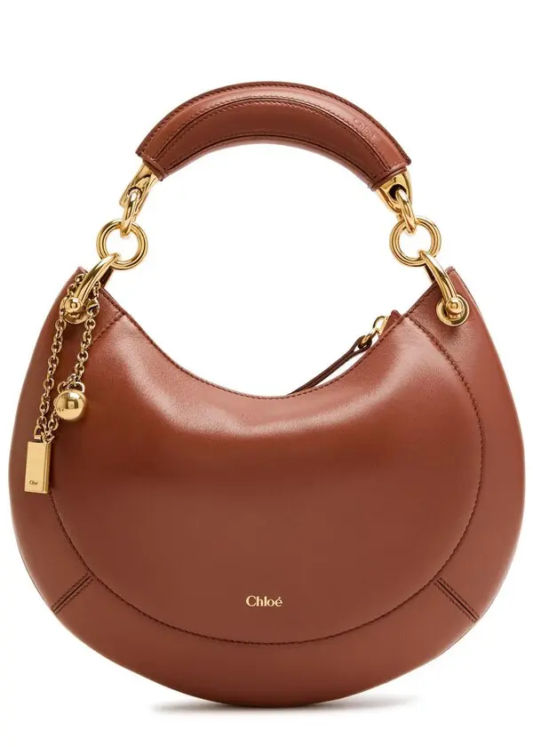 Chloé Banana Leather Shoulder Bag - Orange