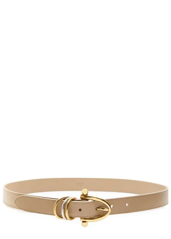 Chloé The Bracelet Leather Belt - Light Brown