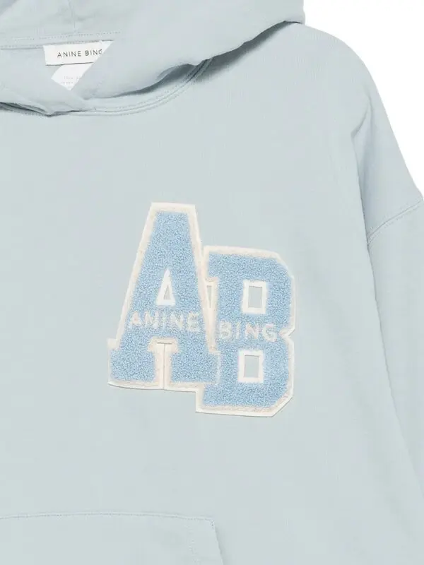 ANINE BING Logo-patch Hoodie