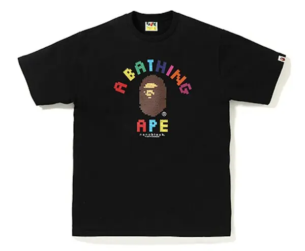 A BATHING APE Nanoblock College Tee Shirt