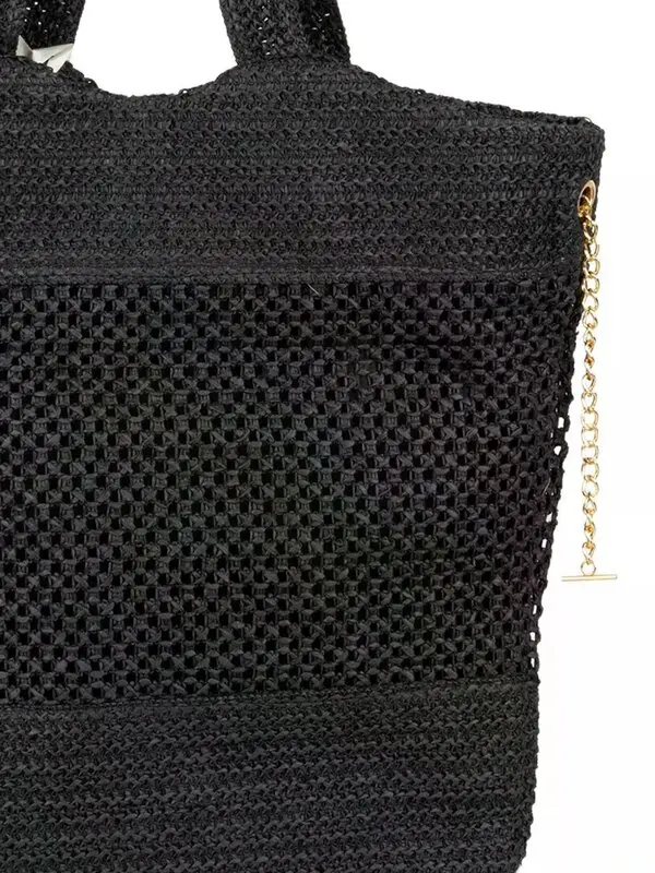MARC ELLIS Logo-appliqué Woven Tote Bag