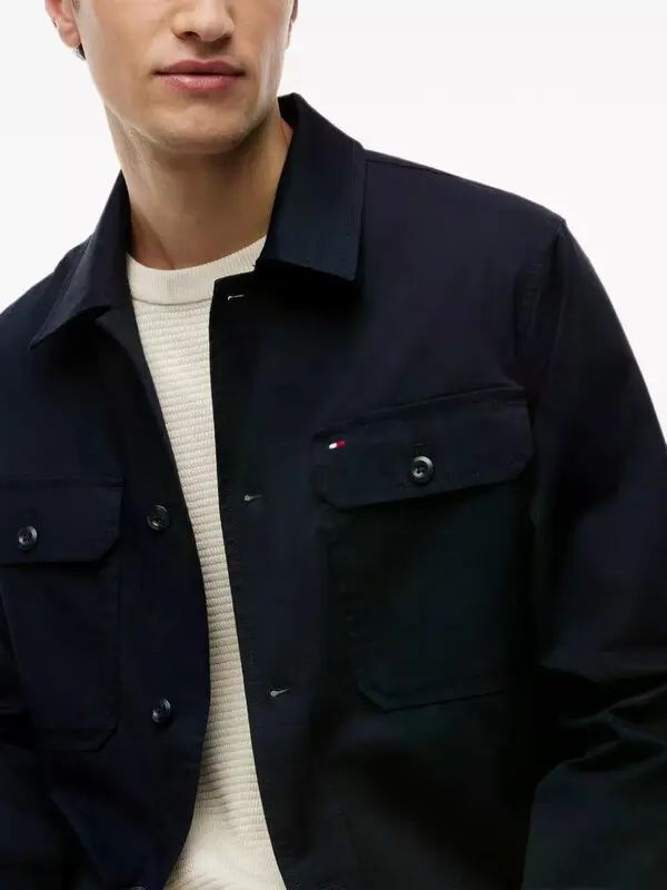 Tommy Hilfiger Logo-patch Button-up Jacket