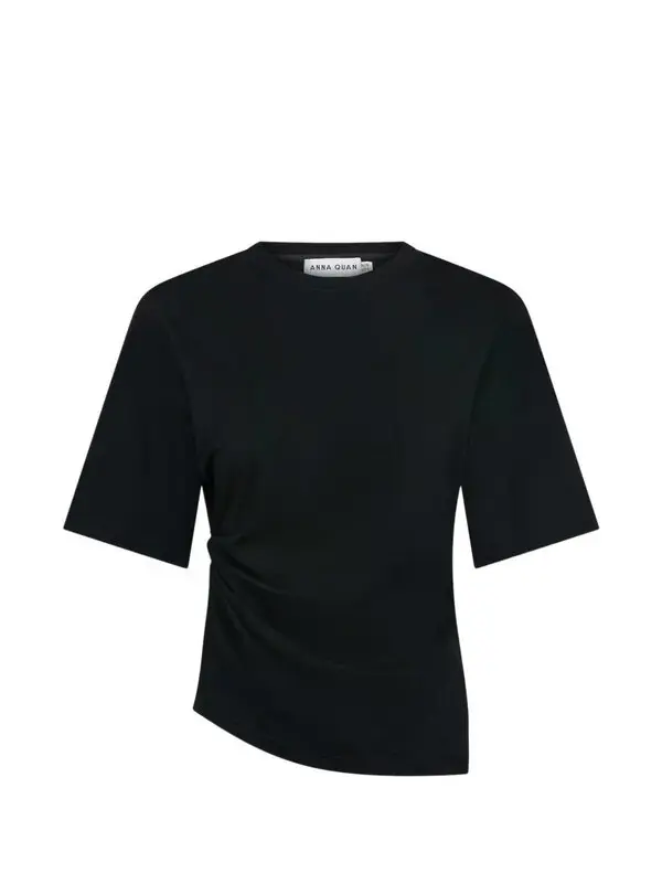 Anna Quan Cleo Ruched T-shirt - Black