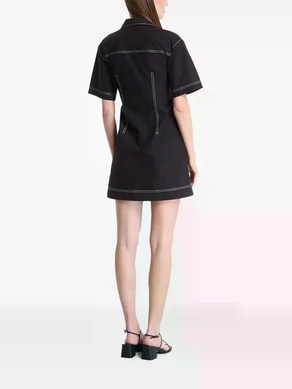 Gap Contrast-stitch Short-sleeve Mini Dress