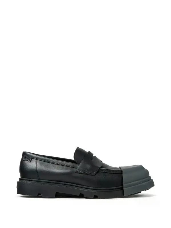 Camper Junction Leather Loafers - Black