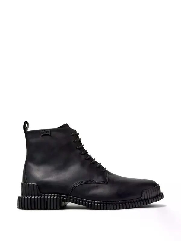 Camper Pix Lace-up Ankle Boots - Black