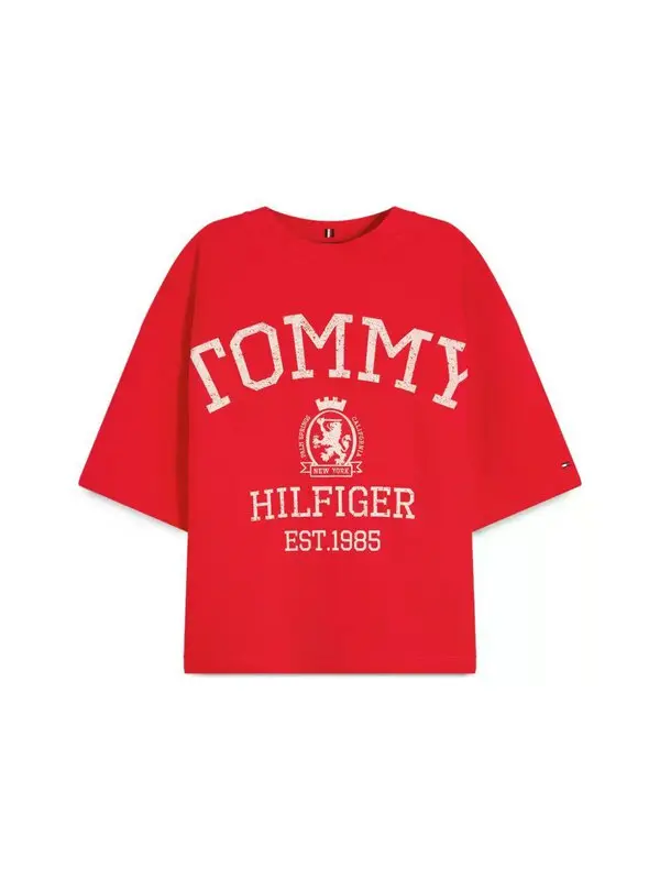 Tommy Hilfiger Crest Logo T-shirt - Red