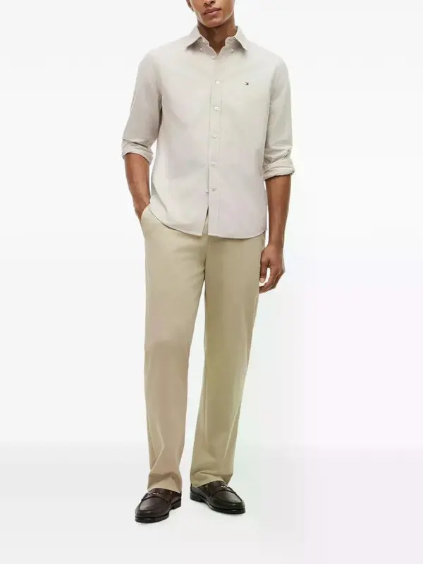 Tommy Hilfiger Logo-embroidered Button-down Shirt