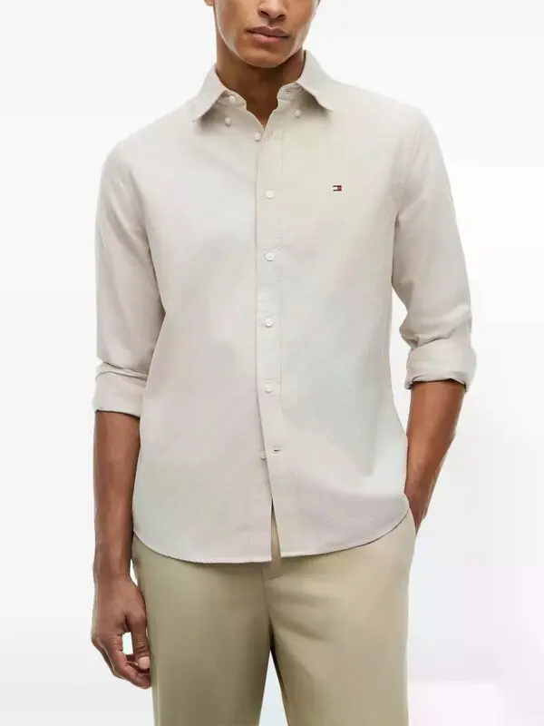 Tommy Hilfiger Logo-embroidered Button-down Shirt