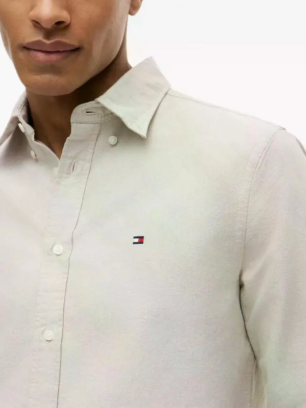 Tommy Hilfiger Logo-embroidered Button-down Shirt