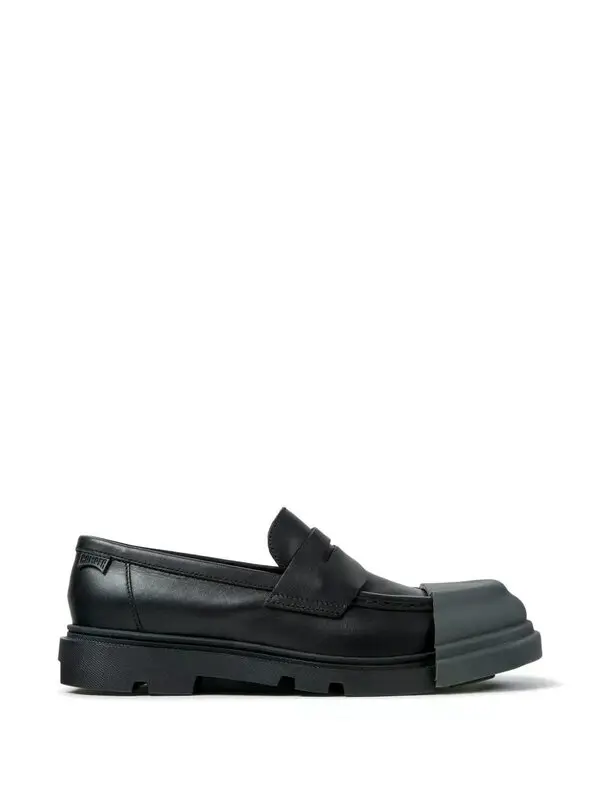 Camper Junction Leather Loafers - Black