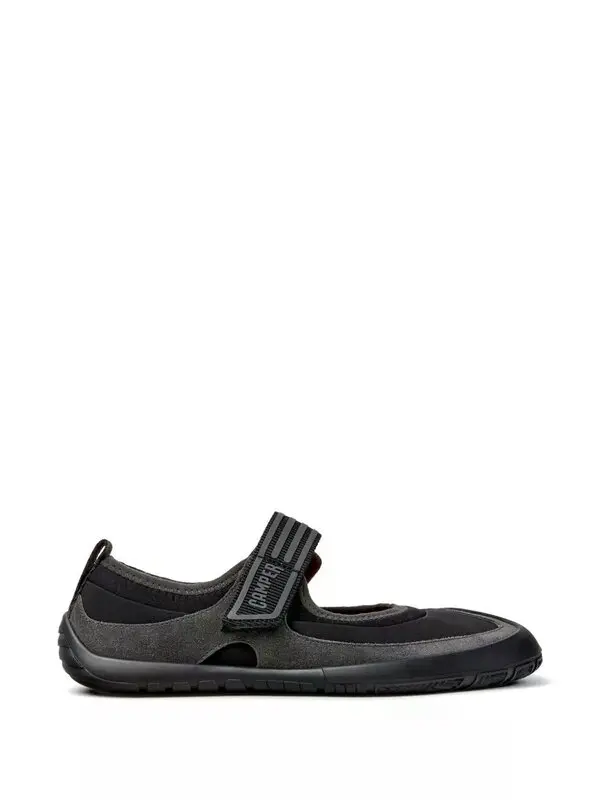 Camper Peu Path Touch-strap Ballet Flats - Black