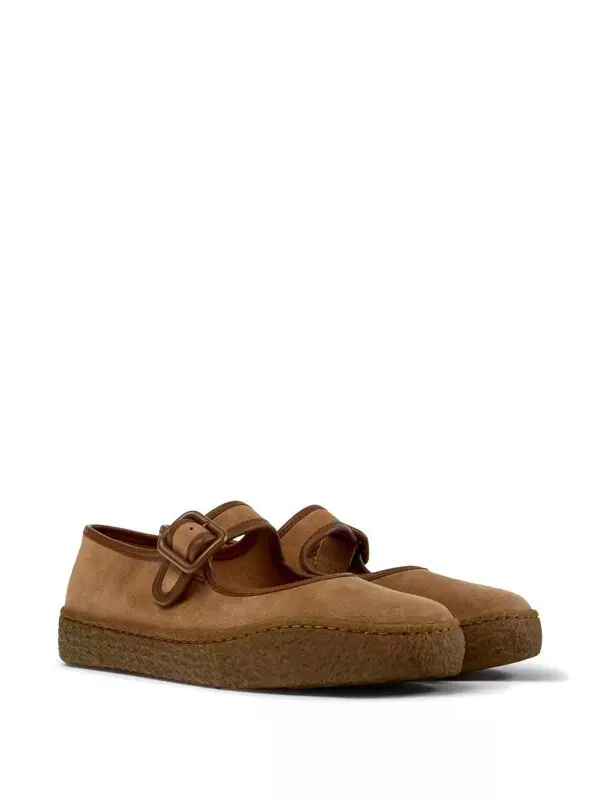 Camper Peu Terreno Suede Ballet Flats
