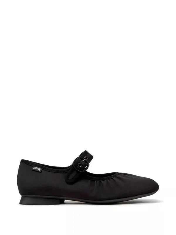Camper Casi Myra Buckle Ballet Flats - Black