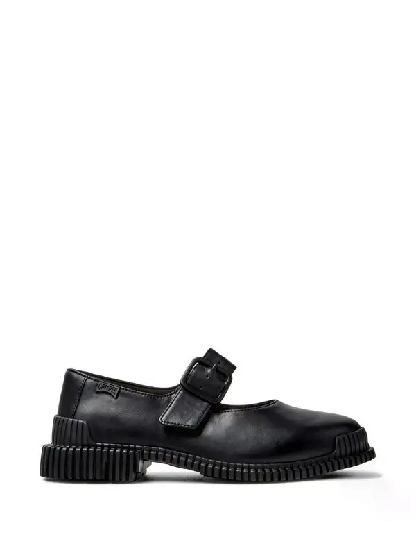Camper Pix Buckle-fastening Leather Ballet Flats - Black