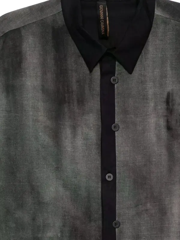 GIOVANNI CAVAGNA Faded-effect Button-down Shirt