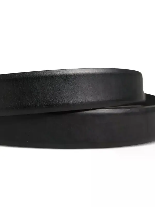 Dolce & Gabbana Leather Belt With Gold-tone Buckle