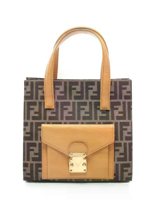 Fendi Zucca Canvas Shoulder Bag