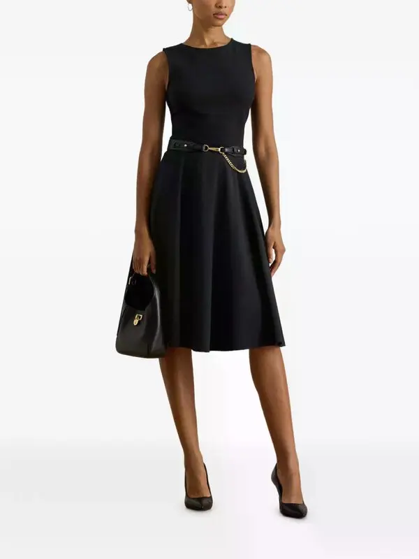 Ralph Lauren Sleeveless Ponte Midi Dress