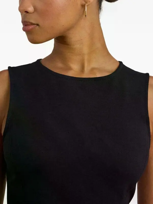Ralph Lauren Sleeveless Ponte Midi Dress