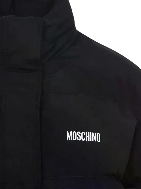 Moschino Padded Logo & Smiley Print Puffer Jacket