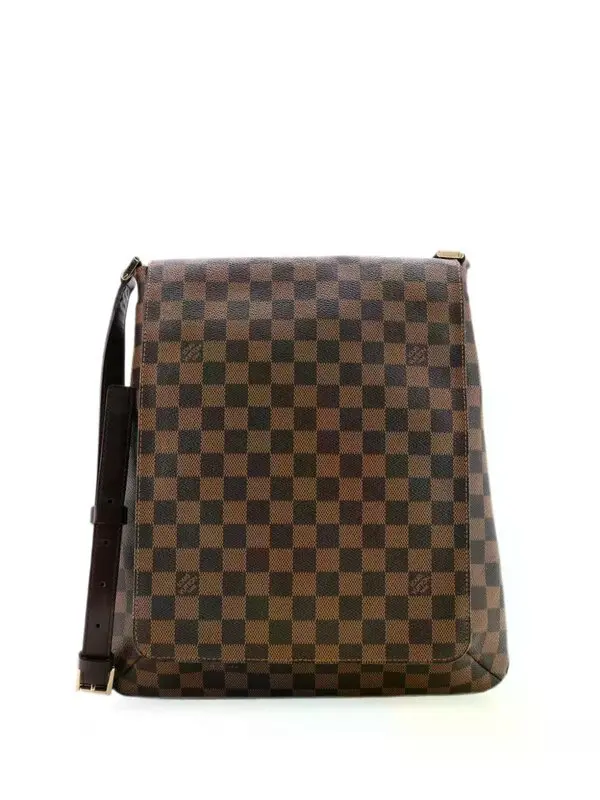 LOUIS VUITTON Damier Gm Musette Crossbody Bag - Brown