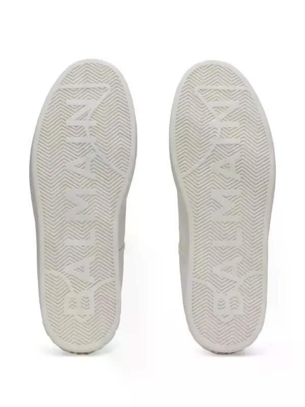Balmain B-court Leather Trainers