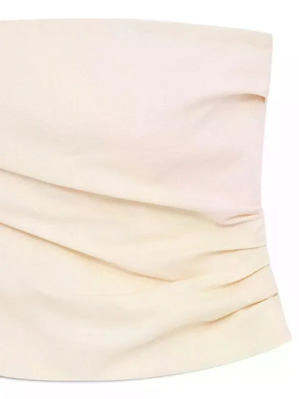 ANINE BING Tyla Gathered Strapless Top