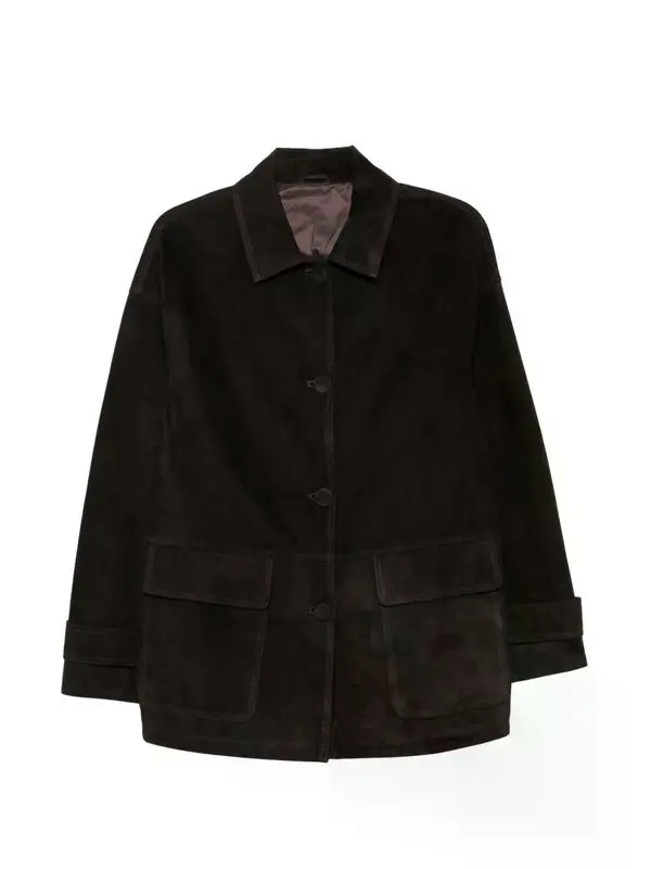 ADRIANNA FERETTI Adrianna Ferretti Suede Button-fastening Jacket