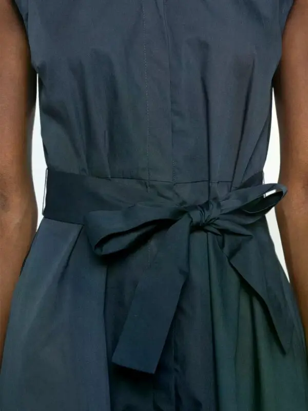 Marella Pesi Belted Cap-sleeve Midi Dress