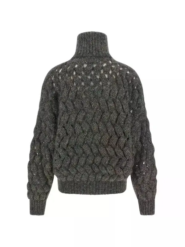 Brunello Cucinelli Dazzling Waves Sequin-embellished Cardigan
