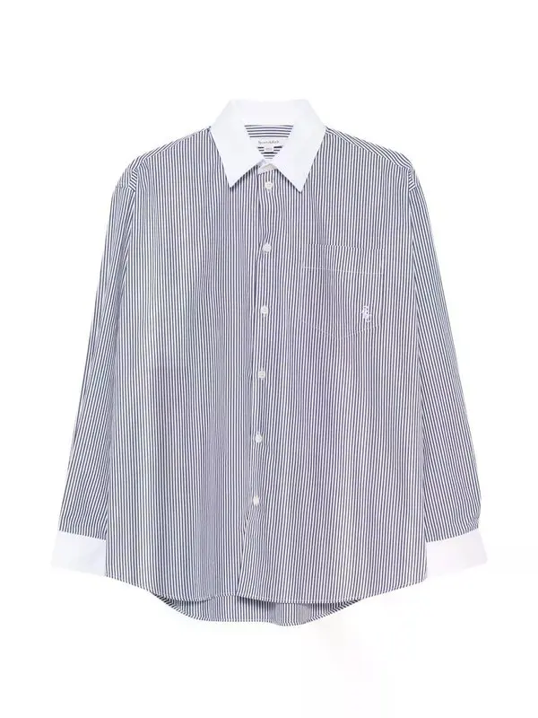 SPORTY & RICH Striped Cotton Shirt