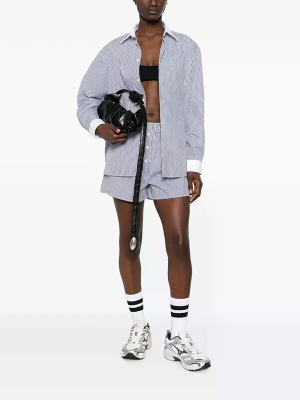 SPORTY & RICH Striped Cotton Shirt