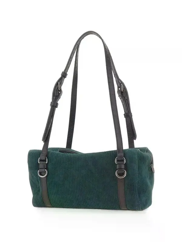 GIANNI CHIARINI Terry Ribbed-suede Shoulder Bag