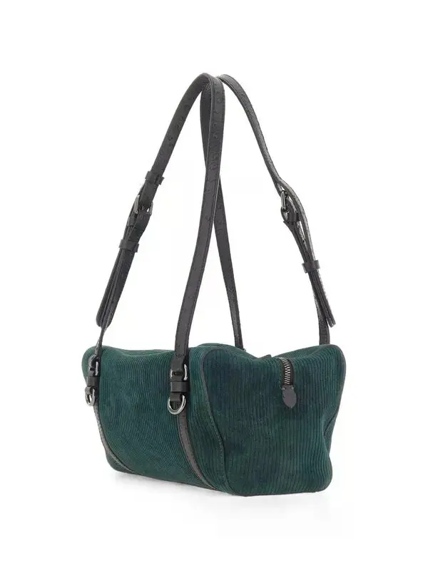 GIANNI CHIARINI Terry Ribbed-suede Shoulder Bag