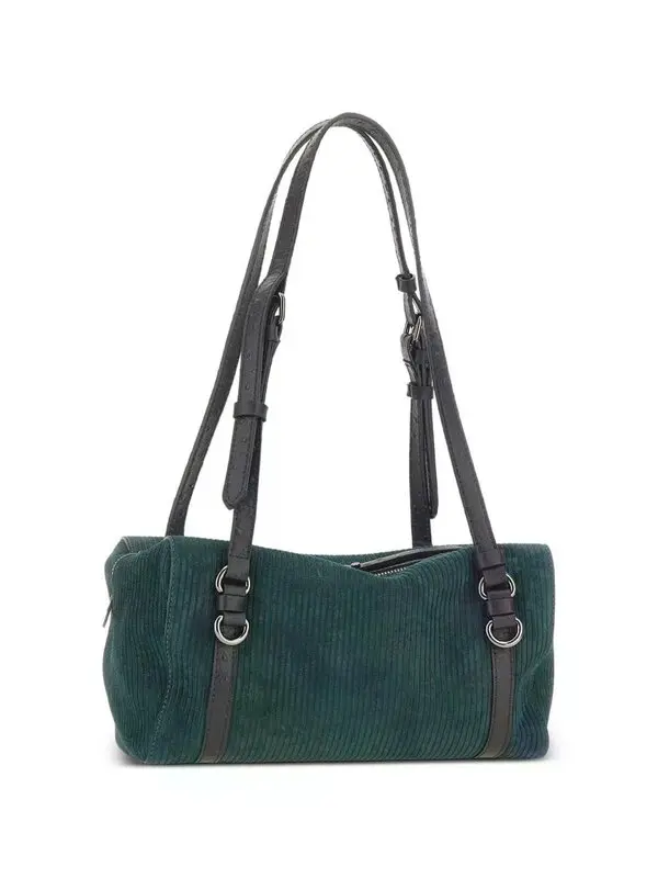 GIANNI CHIARINI Terry Ribbed-suede Shoulder Bag