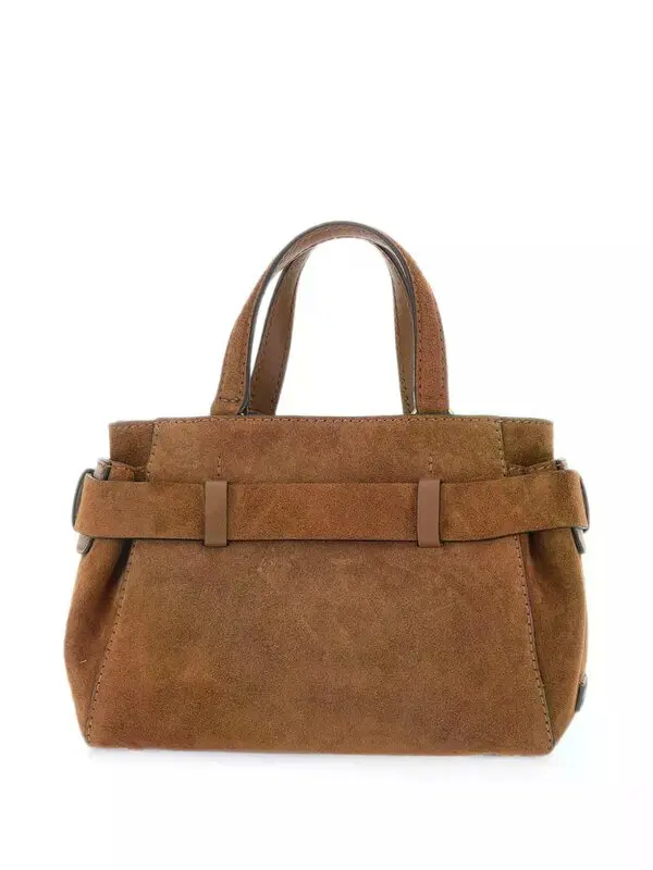 GIANNI CHIARINI Miranda Suede Tote Bag - Brown