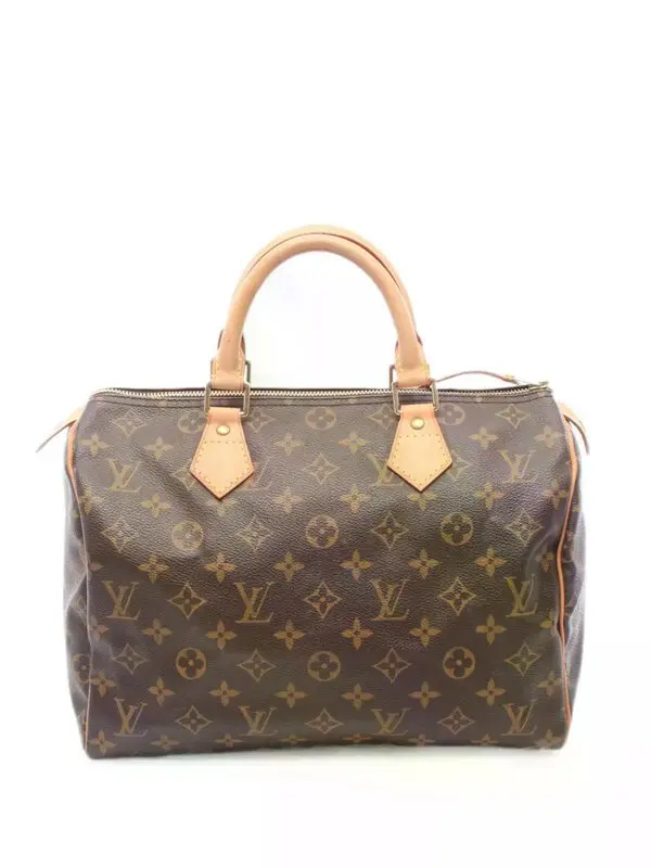 LOUIS VUITTON 2003 Monogram Speedy Shoulder Bag - Brown