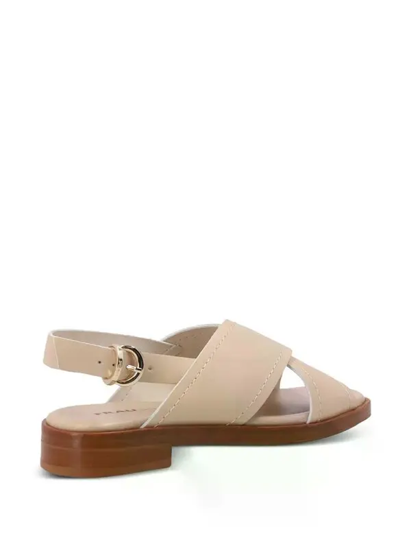 FRAU Crossover Strap Leather Sandals