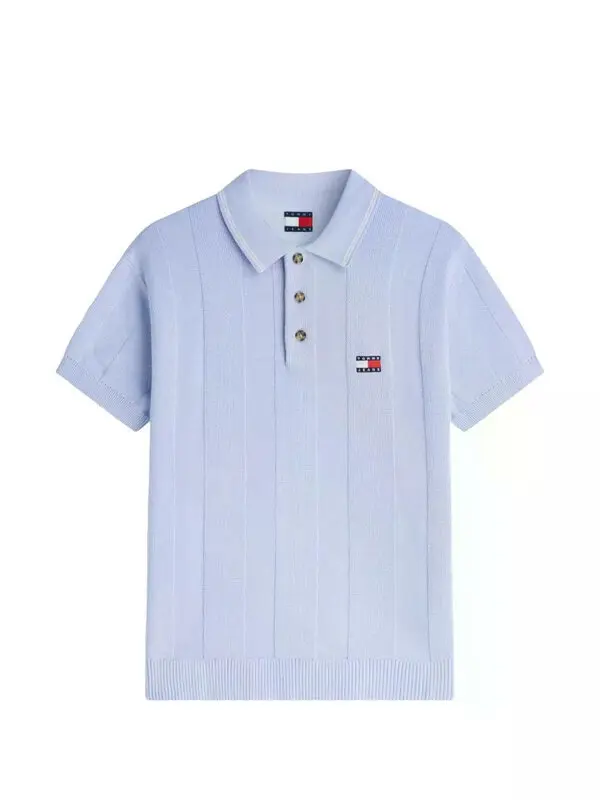 Tommy Hilfiger Logo-patch Polo Shirt - Blue