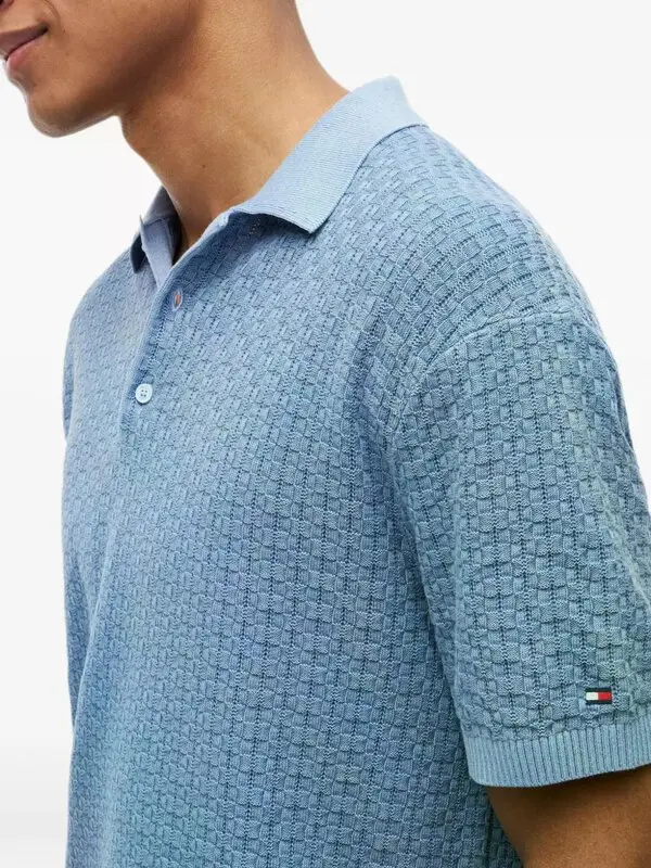 Tommy Hilfiger Basket-weave Polo Shirt