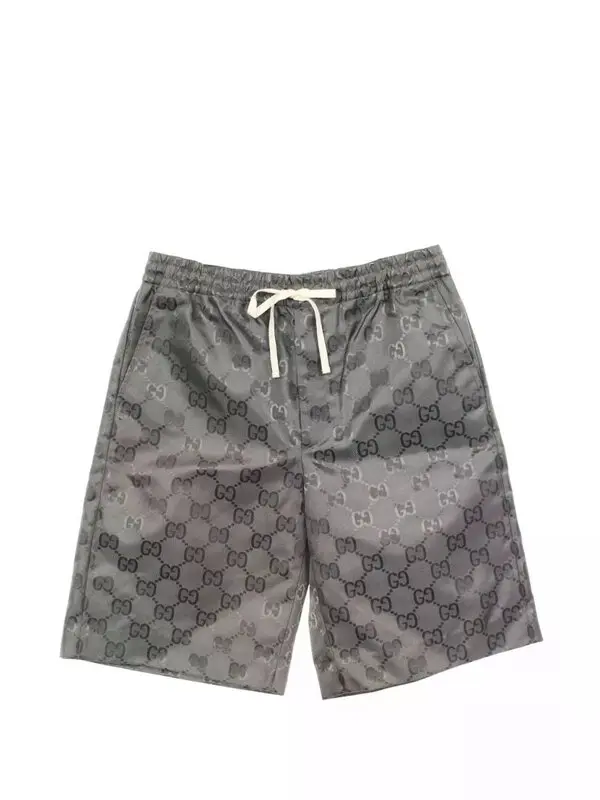 Gucci 2010s Gg Monogram Off The Grid Shorts - Grey