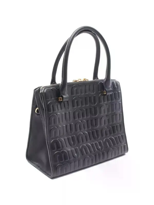 Miu Miu Embossed Logo Handbag