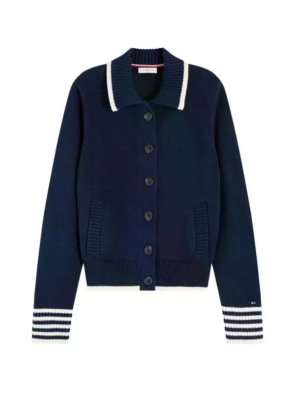 Tommy Hilfiger Logo Embroidered Button-up Cardigan