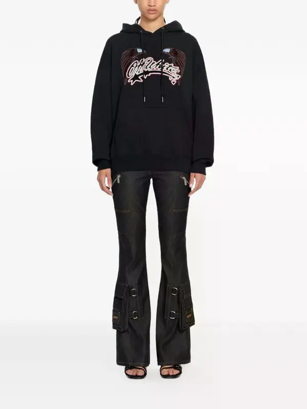 Off-White Swarovski Crystal-embellished Hoodie